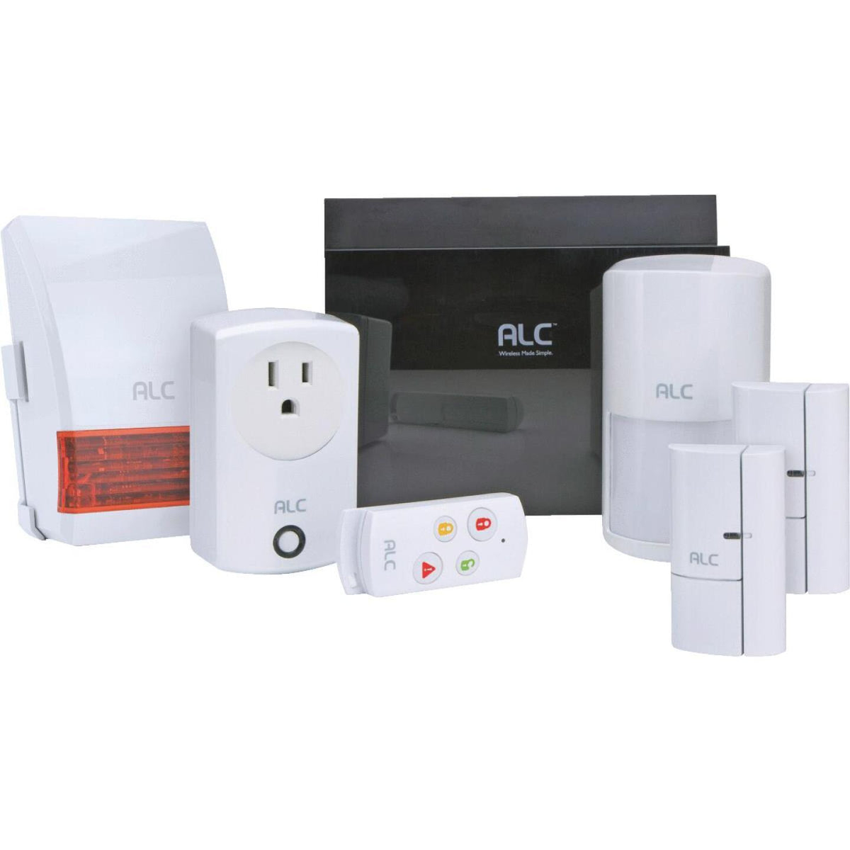 ALC Wireless Connect Plus Indoor White Motion Activated Security System ...