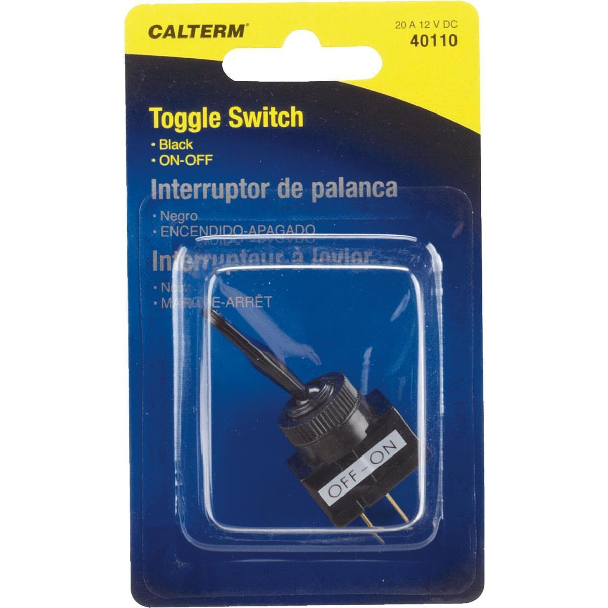 Calterm Duck Bill Male Blade 20A Toggle Switch - AR - MO - Powell Feed ...